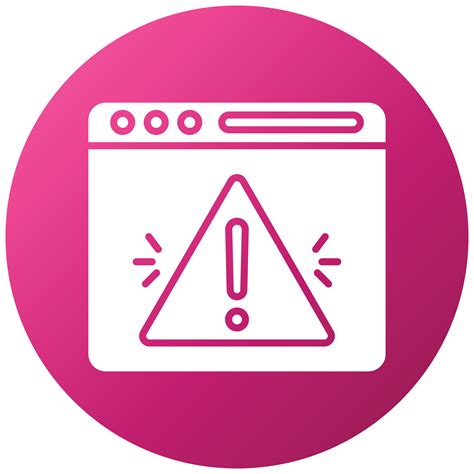 Browser Alert Icon Style Vector Art At Vecteezy