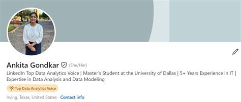 ankita gondkar on linkedin topdataanalyticsvoice linkedincommunity
