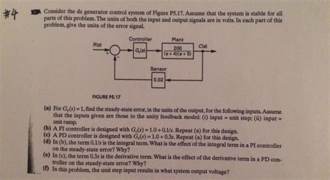 solved for gc s 1 find the steady state error in the
