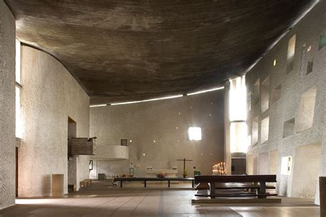 Interior Of Le Corbusiers Notre Dame Du Haut Ronchamp France