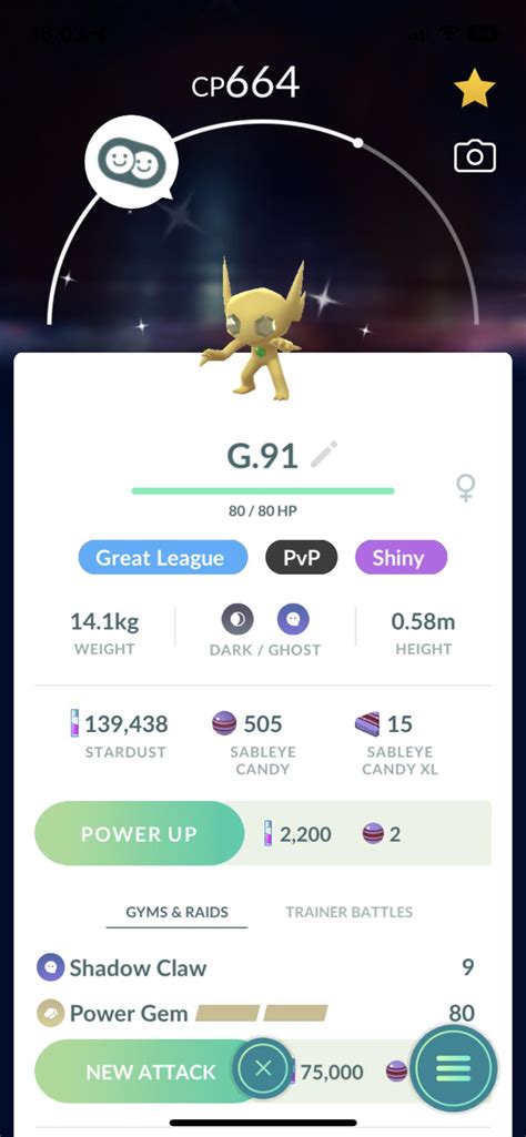 Just Got My Shiny Sableye Lets Go Rpokemongo