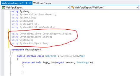 Bind Crystal Report In Aspnet Application And Export In Pdf And Excel