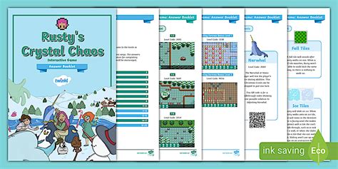 rusty s crystal chaos interactive game answer booklet
