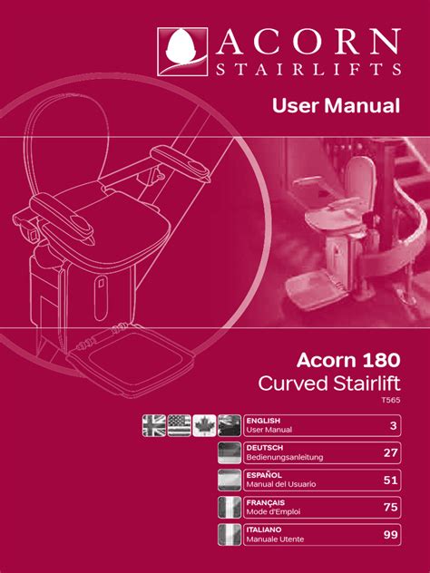Acorn Stairlifts User Manuals 180 Pdf