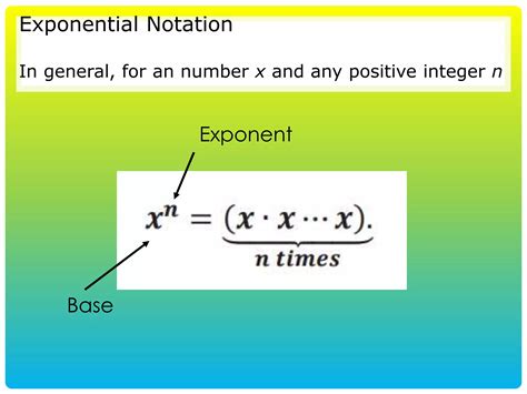 Exponential Notation Slides Pptx