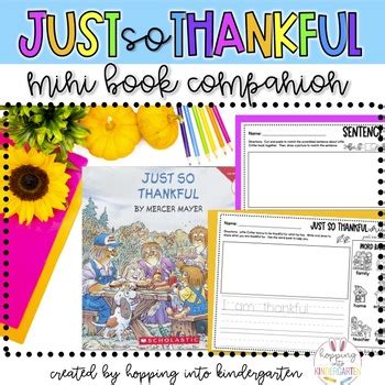 Just So Thankful By Mercer Mayer Little Critter Book Companion Writing