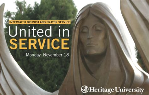 Interfaith Brunch And Prayer Service Heritage University