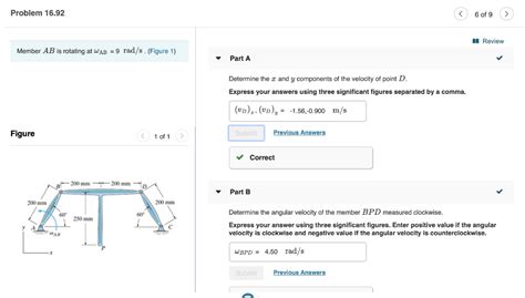 Solved Problem 16 92 Review Member Ab Is Rotating