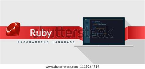 Ruby Programming Language Script Code On стоковая векторная графика