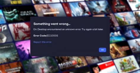 ea play error code ec 10005 how to fix the login error