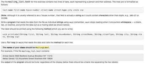Solved The File Mailinglist Text For This Exercise