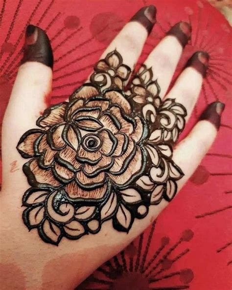 Rose Flower Mehndi Design For Back And Front Hand {wow Rose Mehndi}