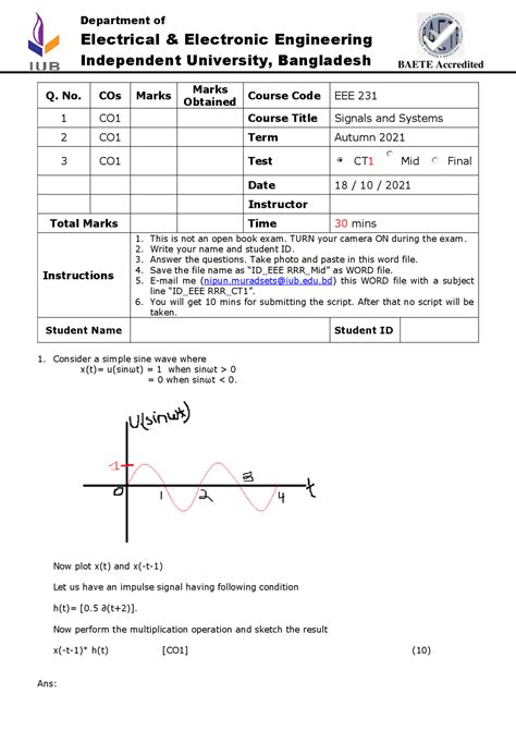 Exam For The Mid Term Docsity