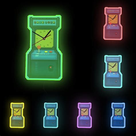 Vintage Arcade Game Machine Modern Wall Clock Game Grandado
