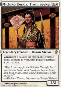Michiko Konda Truth Seeker Mtg Saviors Of Kamigawa 19 English