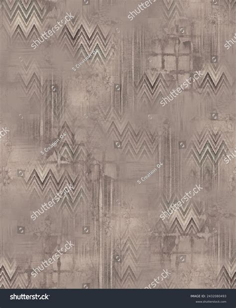 Nagative Pattern Print Fabric Allover Stock Illustration 2432080493 Shutterstock