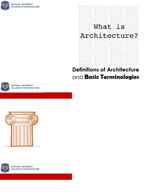 Week 2 Definition Of Architecture And Basic Terminologies Pdf