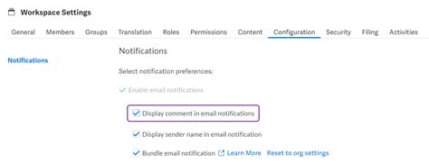 Manage Workspace Notification Settings Support Center