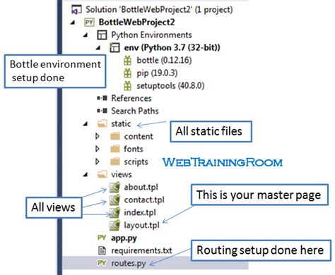 Python Bottle Framework With Visual Studio