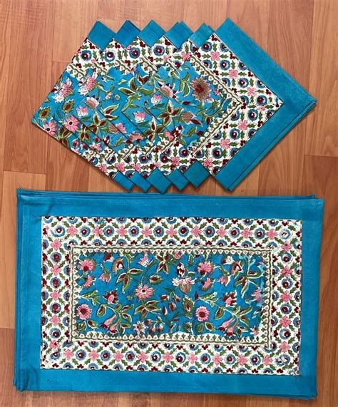 Mat Set With Napkins Cotton Square At ₹ 800piece In Jaipur Id 26718946697