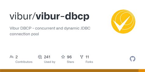 Github Viburvibur Dbcp Vibur Dbcp Concurrent And Dynamic Jdbc