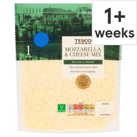 Tesco Mozzarella And Cheese Mix 250g Tesco Groceries