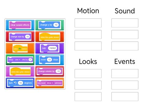 Scratch Blocks Group Sort