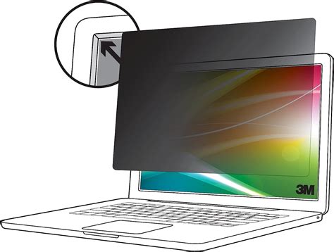 3m Bright Screen Privacy Filter For 133in Laptop 1610 Bp133w1b