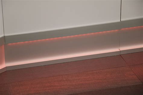 Modern Baseboard Aluminum Baseboard With Led Lights