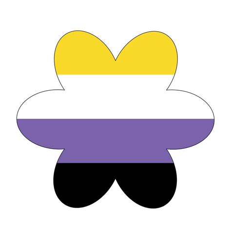 Non Binary Pride Community Flag Lgbt Symbol Sexual Minorities