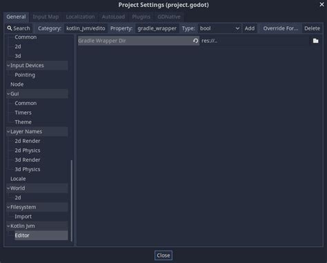 custom gradle wrapper path godot kotlin jvm