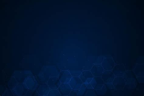 Premium Vector Hexagons Pattern On Blue Background Genetic Research Molecular Structure