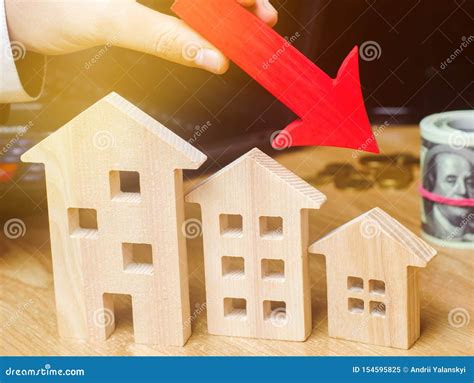 A Decline In Property Prices Population Decline Falling Interest On The Mortgage Reduction In