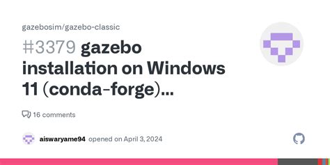 Gazebo Installation On Windows 11 Conda Forge Gazebo1114010