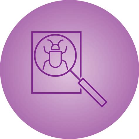 Beautiful Detect Bug Vector Line Icon Vector Art At Vecteezy