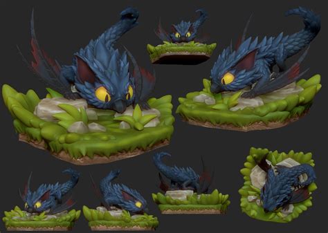 Nargacuga Chibi Garage Kit By Arkein Etsy