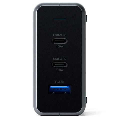 Satechi Usb Lader 100w Gan 2xusb Cusb A Sort 489 Dkk