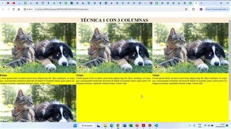 Html Css Javascript Clase 451 Maquetando Con 3 Columnas Youtube