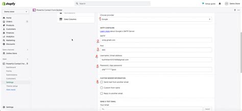 Set Up SMTP Email