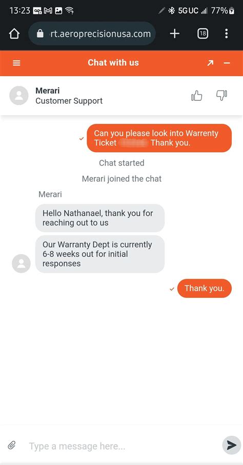 6 8 Weeks For Initial Response Raeroprecision