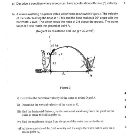 Solved A Describe A Condition Where A Body Can Have