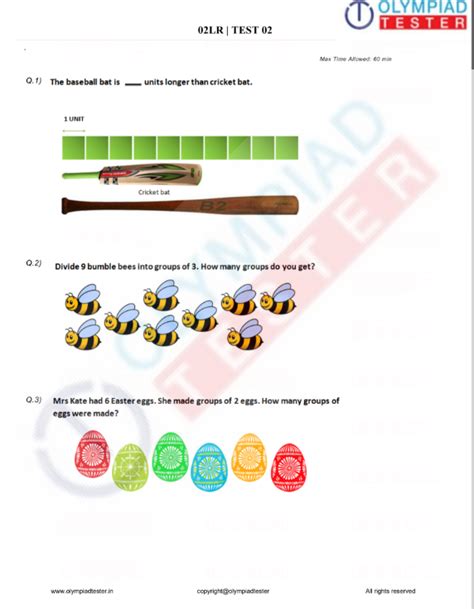 Class 2 Logical Reasoning Pdf Sample Papers 02 Olympiad Tester