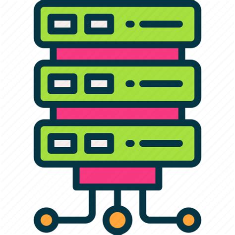Database Server Datacenter Cyberspace Hosting Icon Download On Iconfinder