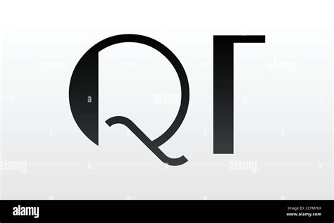 Initial Letter QT Logo Design With Modern Business Typography Vector Template Creative Isolated