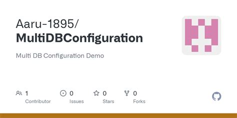 Github Aaru 1895multidbconfiguration Multi Db Configuration Demo