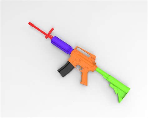 Stl File Firegun M4a1 S Full Scale・template To Download And 3d