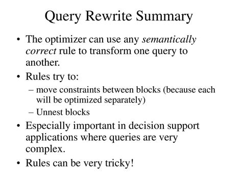 query optimization ppt download