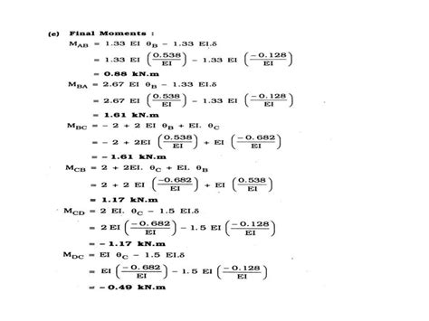 ANALYSIS OF FRAMES USING SLOPE DEFLECTION METHOD PPTX Physics Science