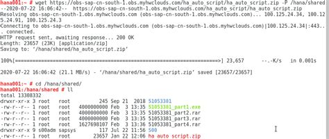 配置sap hana节点的ha功能 sap hana高可用配置 高可用配置 sap s4hana1809同可用区高可用部署最佳实践 最佳实践