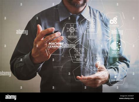 Machine Learning Technology Diagram With Artificial Intelligence Ai